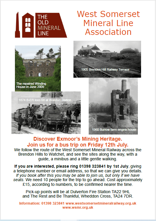 West Somerset Mineral Line Bus Trip - Watchet Town Council